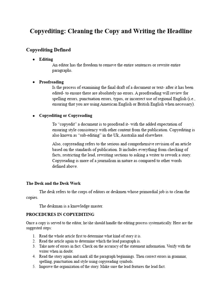 Handouts For Report | PDF