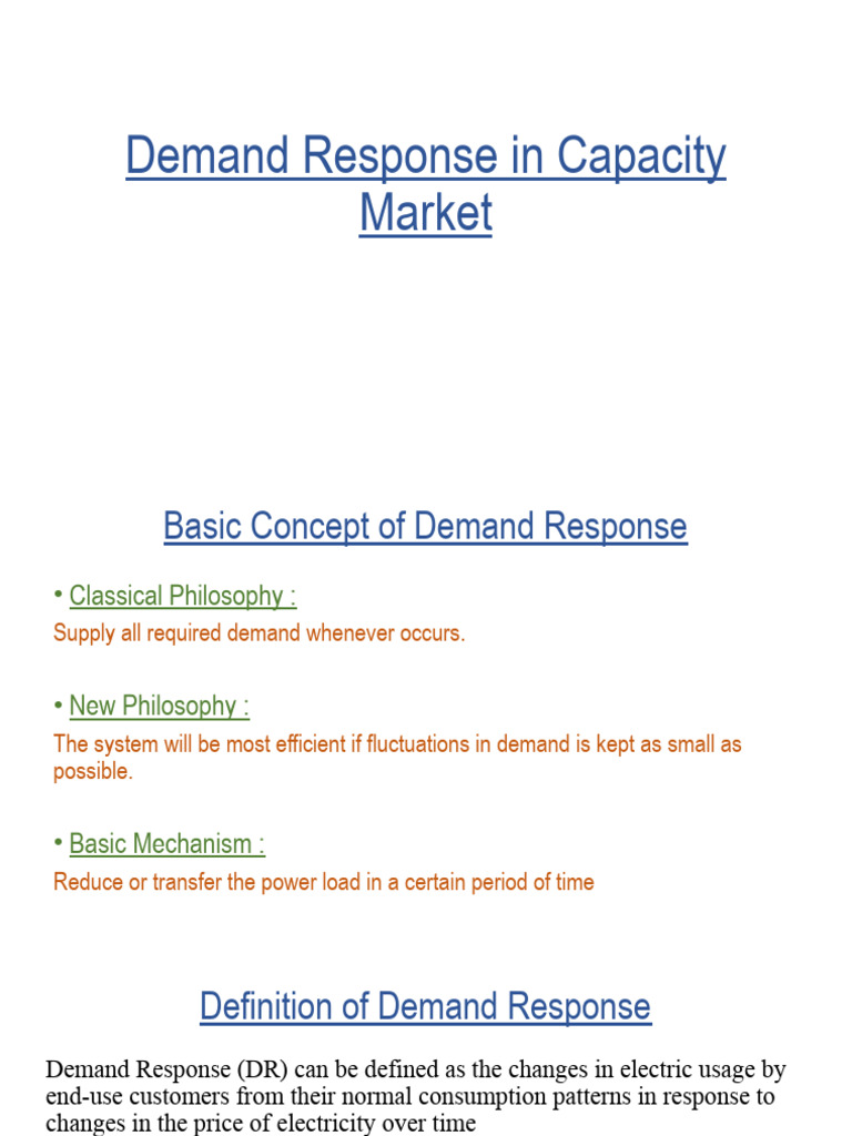 Demand Response for Energy Experts | PDF | Technology & Engineering