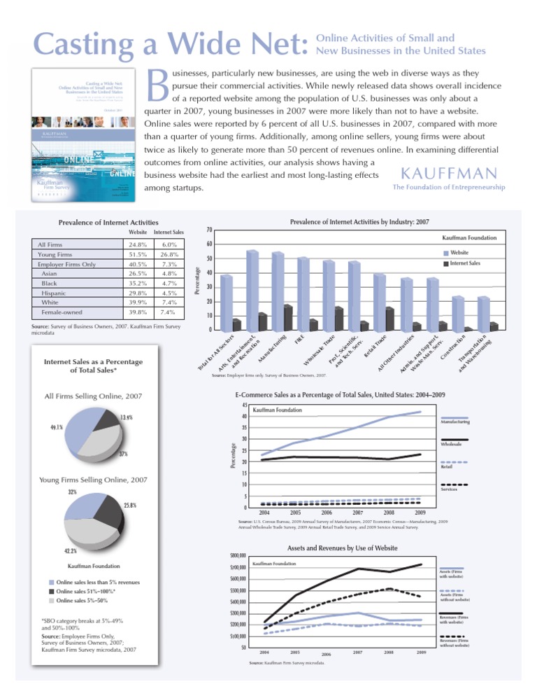 Casting A Wide Net Factsheet: Online Activities of Small and New ...
