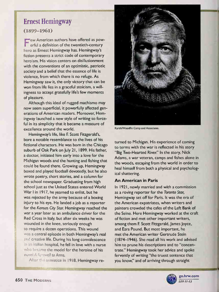 Ernest Hemingway | PDF