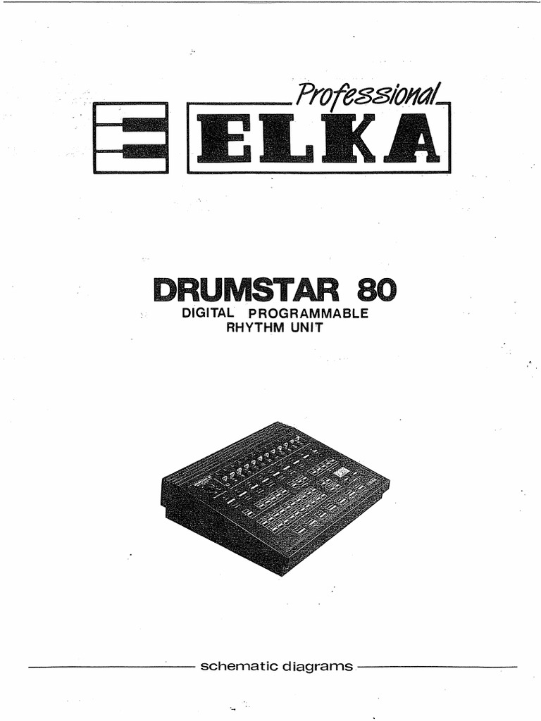 Elka Drumstar 80 Schematics | PDF