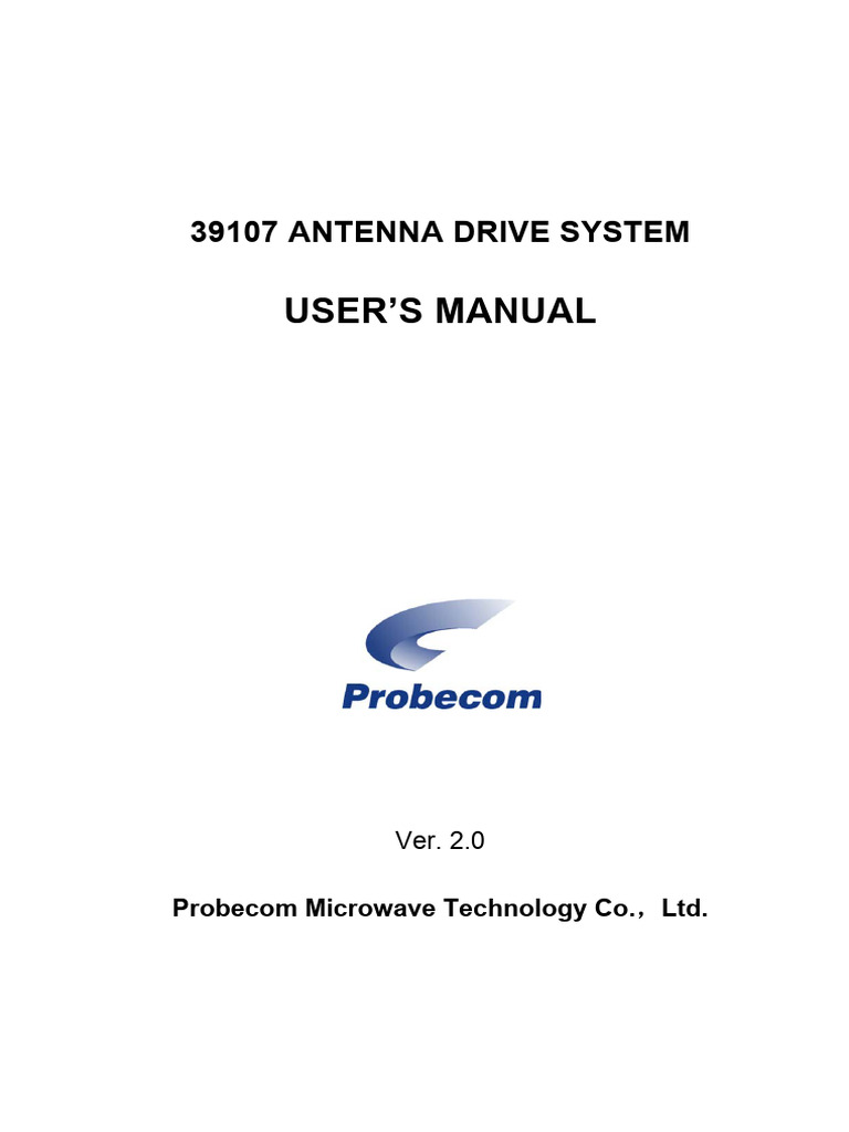 39107-C Antenna Drive Unit Data Sheet | PDF