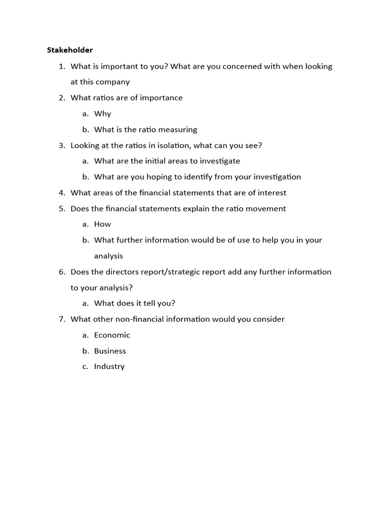 Financial Analysis Framework | PDF | Business