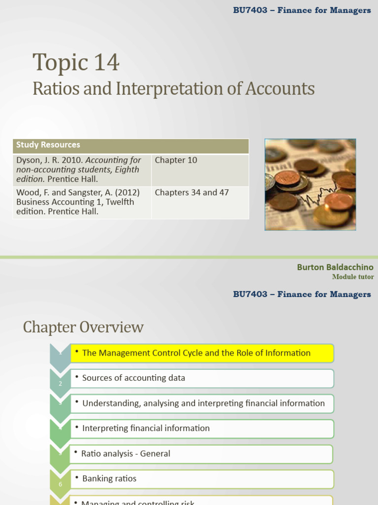 Bu7403 Week 9&10 Ratio Analysis - BB | PDF