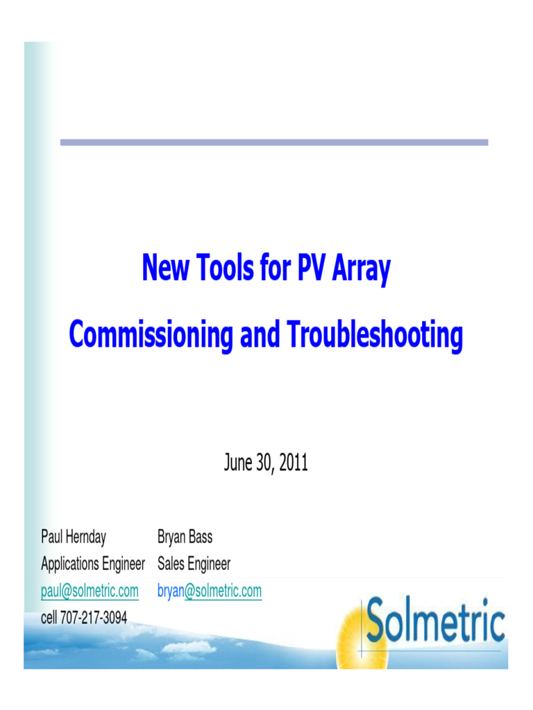 testing and commissioning guide for PV plants (6) | PDF