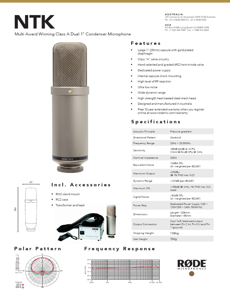 Rode NTK | PDF