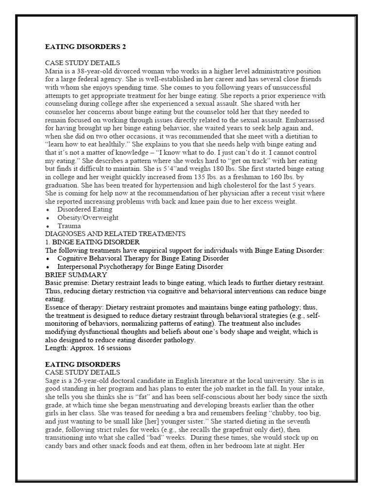 Case Studies For 2023-24 | PDF | Generalized Anxiety Disorder | Anxiety ...