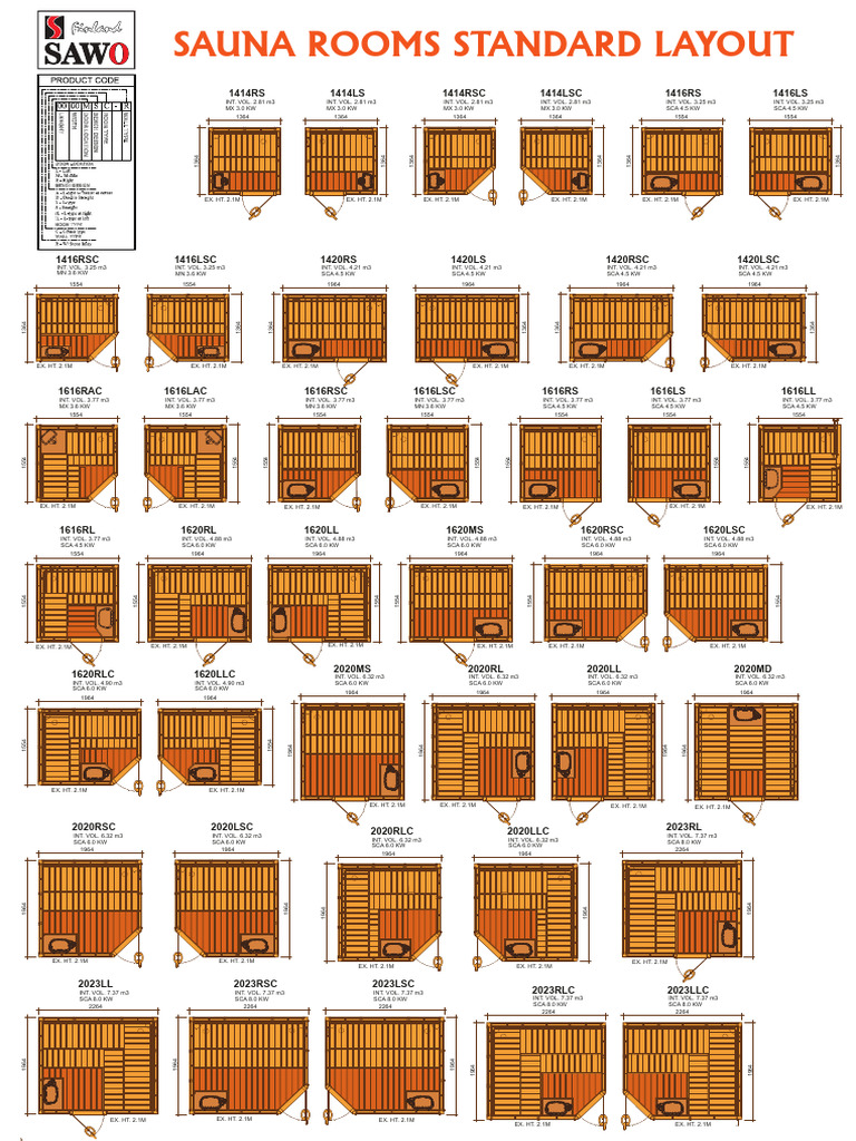 Standard Layout Sauna Rooms | PDF