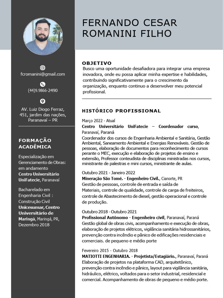 curriculo fernando 2024 | PDF