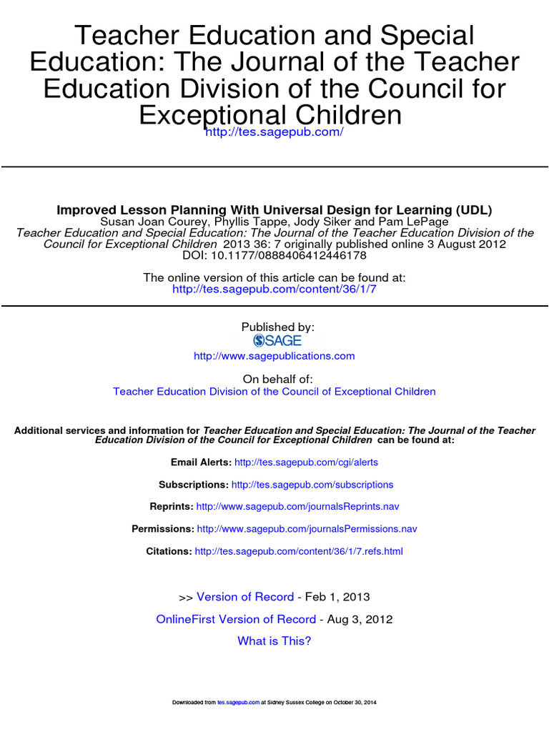 0011... Improved Lesson Planning With Universal Design For Learning ...