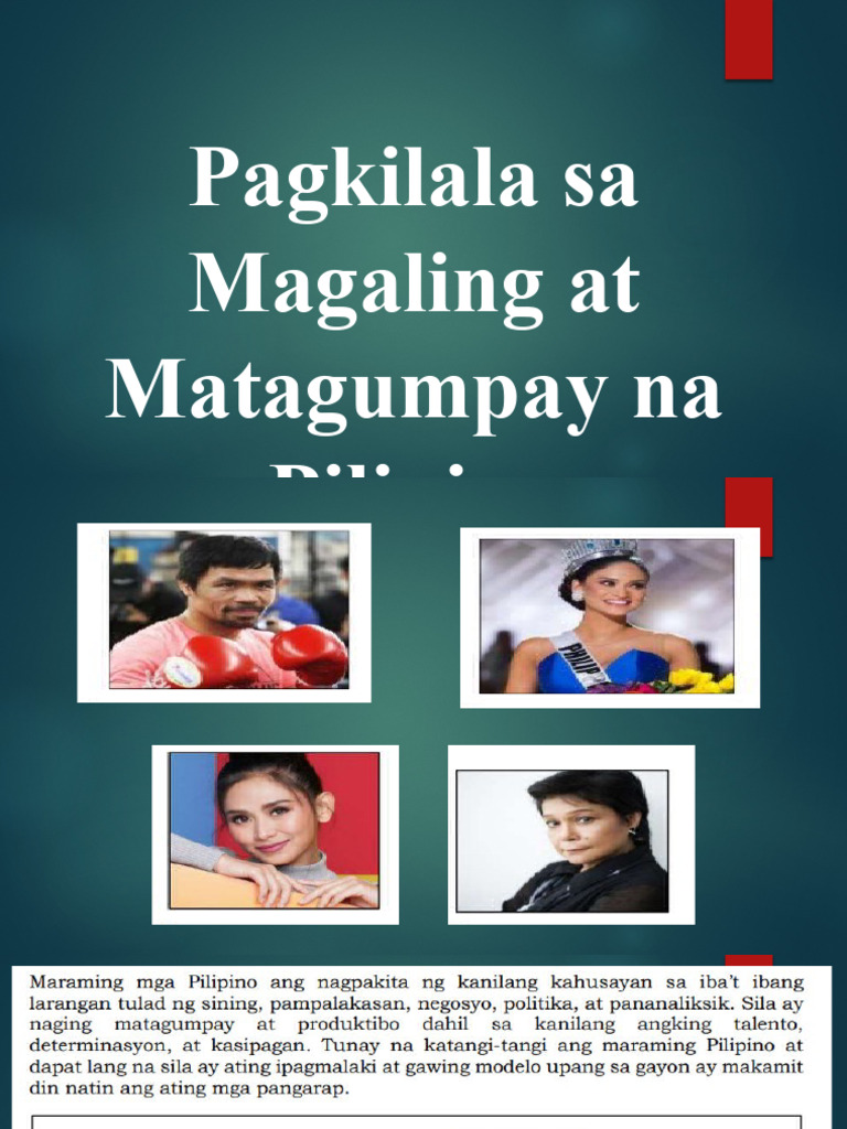 Matagumpay Na Pilipino | PDF