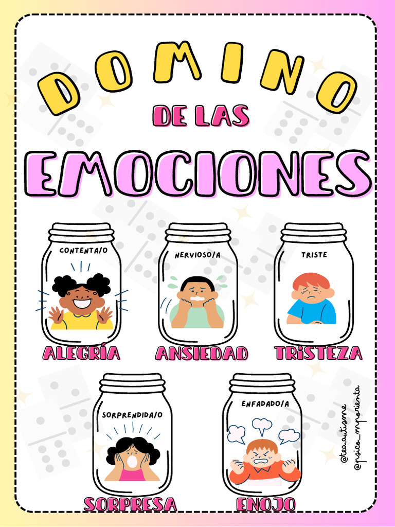 Dominó de Emociones para Niños | PDF