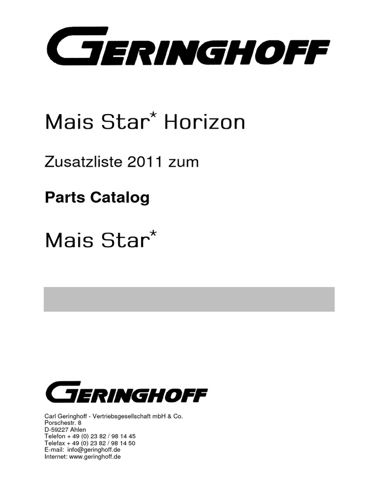 2011-1 Mais Star Horzon Zusatzliste (MSH) | PDF