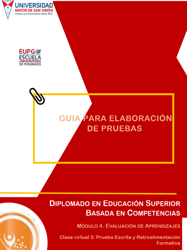 Guía para Elaboración de Pruebas | PDF