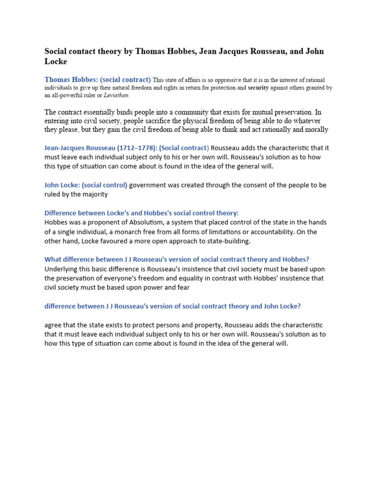 Social Contact Theory | PDF