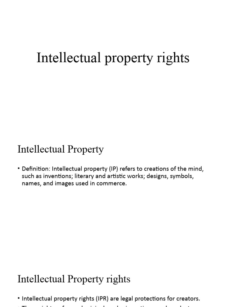 Intellectual Property Class Lecture 8 | PDF | Intellectual Property ...