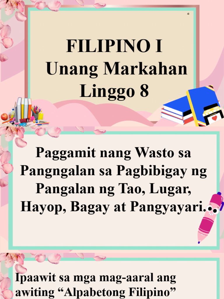 Cot-Filipino 1 Q1 W8 | PDF