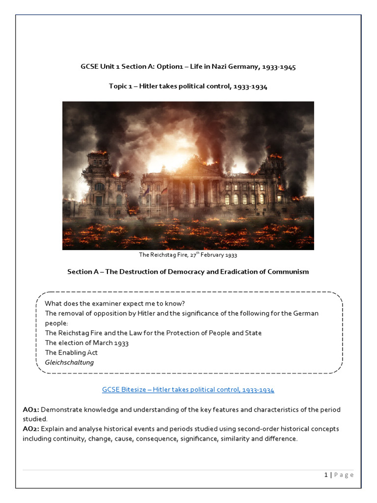 Hitler's Rise to Power in 1933 | PDF | Social Science | History