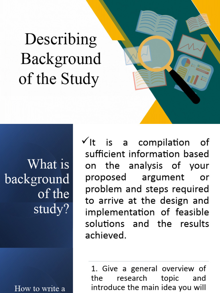Describing Background of The Study and Research Question | Download ...