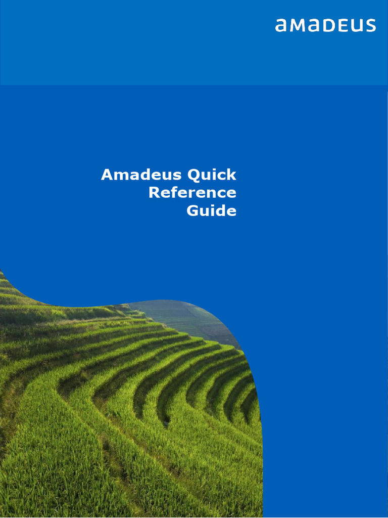 Amadeus Basic Reference Guide | PDF