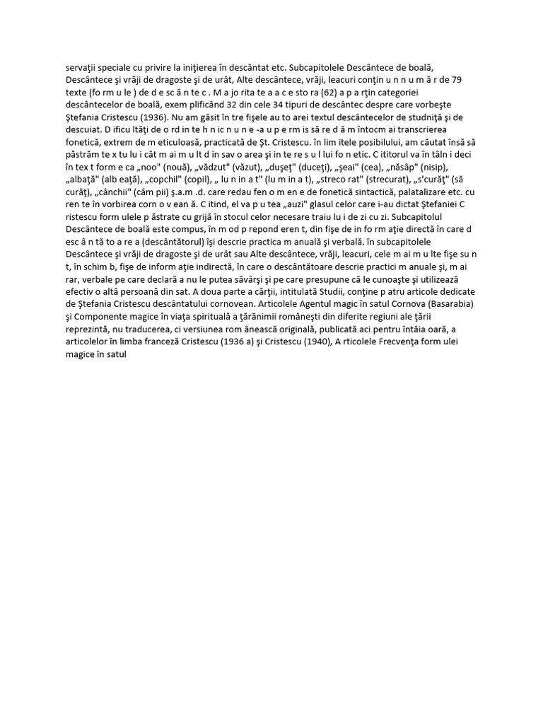 Subcapitole Descantece | PDF