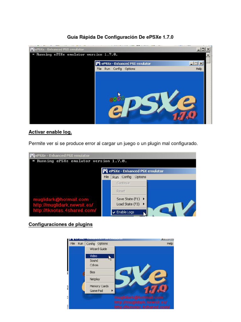 Guía de Configuración ePSXe 1.7.0 | PDF | Informática