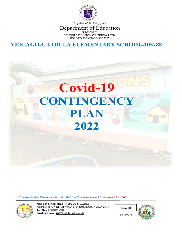 VGES COVID-19 Contingency Plan 2022 | PDF