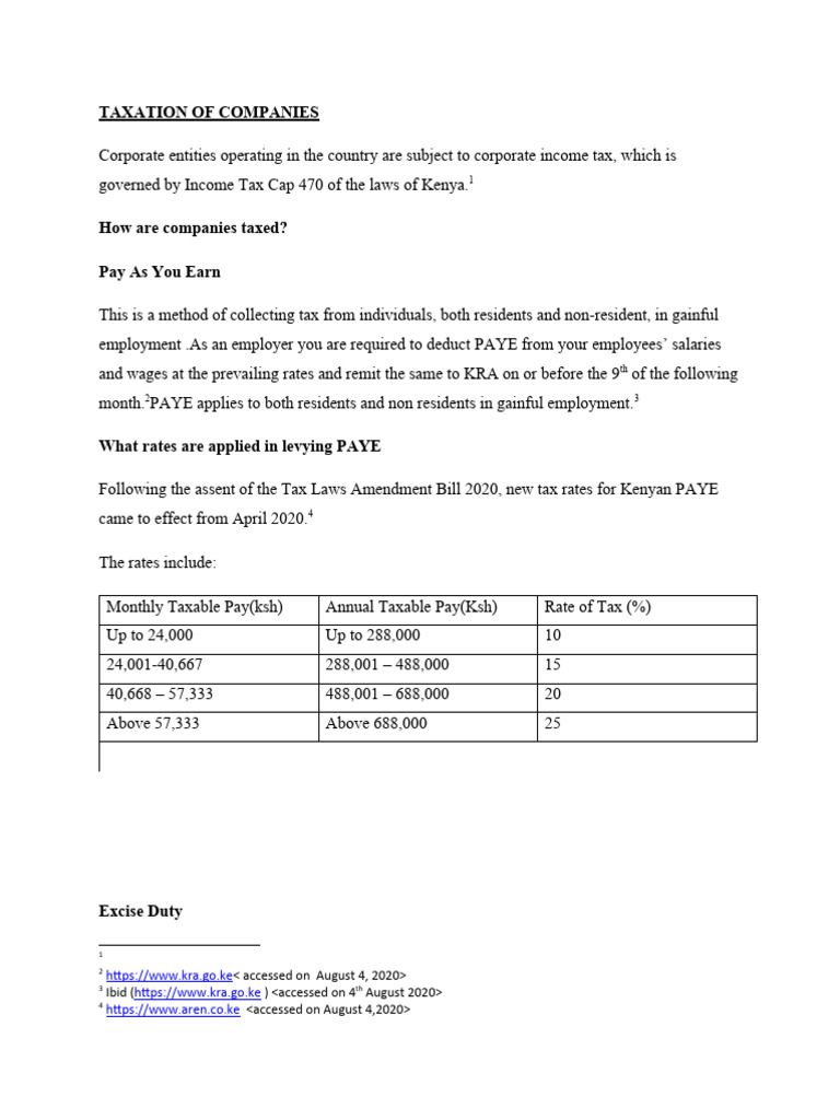 Taxation of Companies | PDF | Taxes | Capital Gains Tax