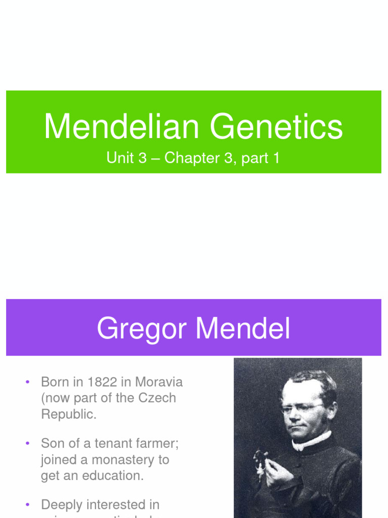 Mendelian Genetics | PDF