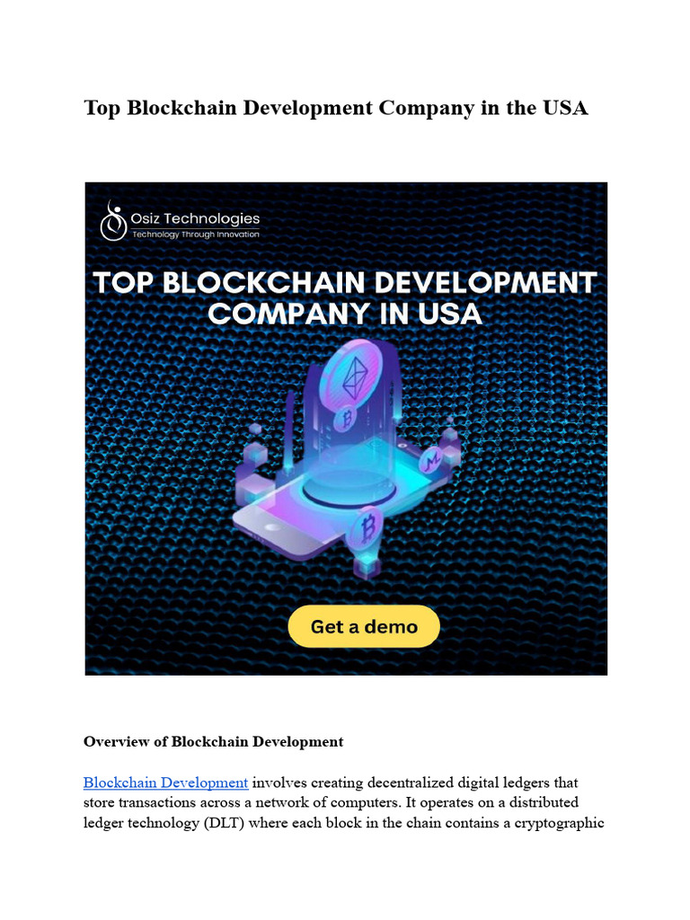 Top Blockchain Development Company in The USA | PDF | Secure ...