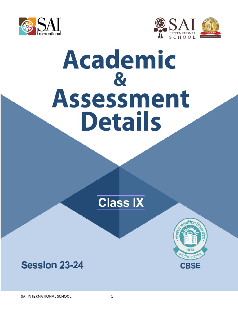 Revised Final CL Ix Cbse Orientation & Exam Syllabus (2023 24) | PDF