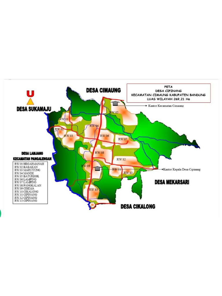 Peta Desa Cipinang | PDF