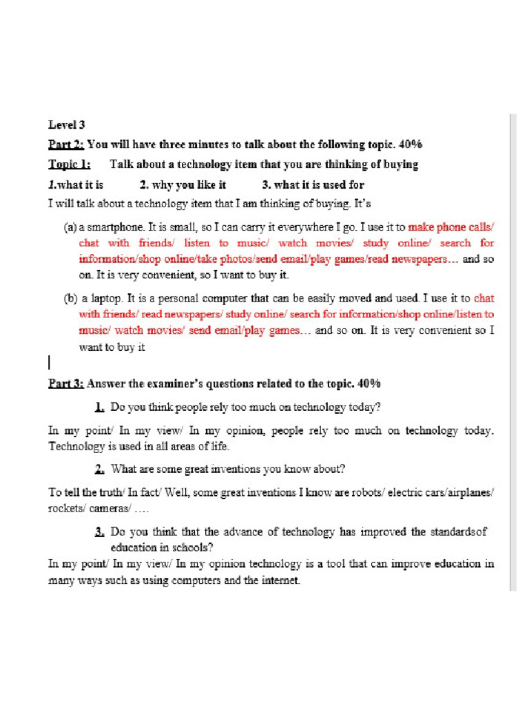 Speaking Ta3 | PDF | Natural Environment | Recycling