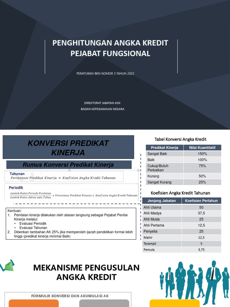 Konversi Predikat Kinerja Dan PAK | PDF