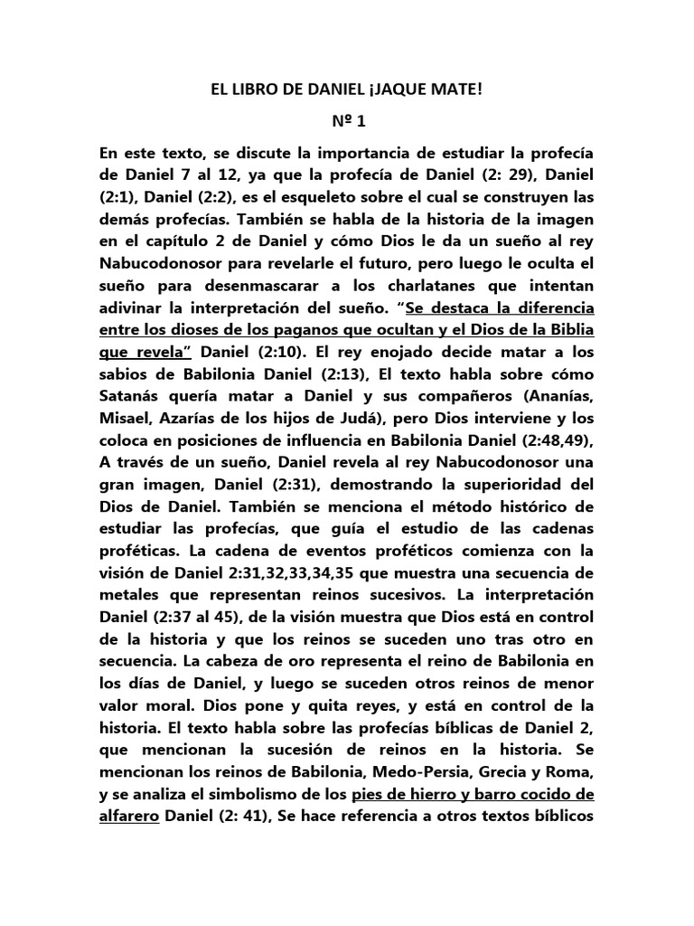 El Libro de Daniel #1 | PDF