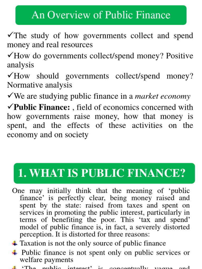An Overview of Public Finance | PDF