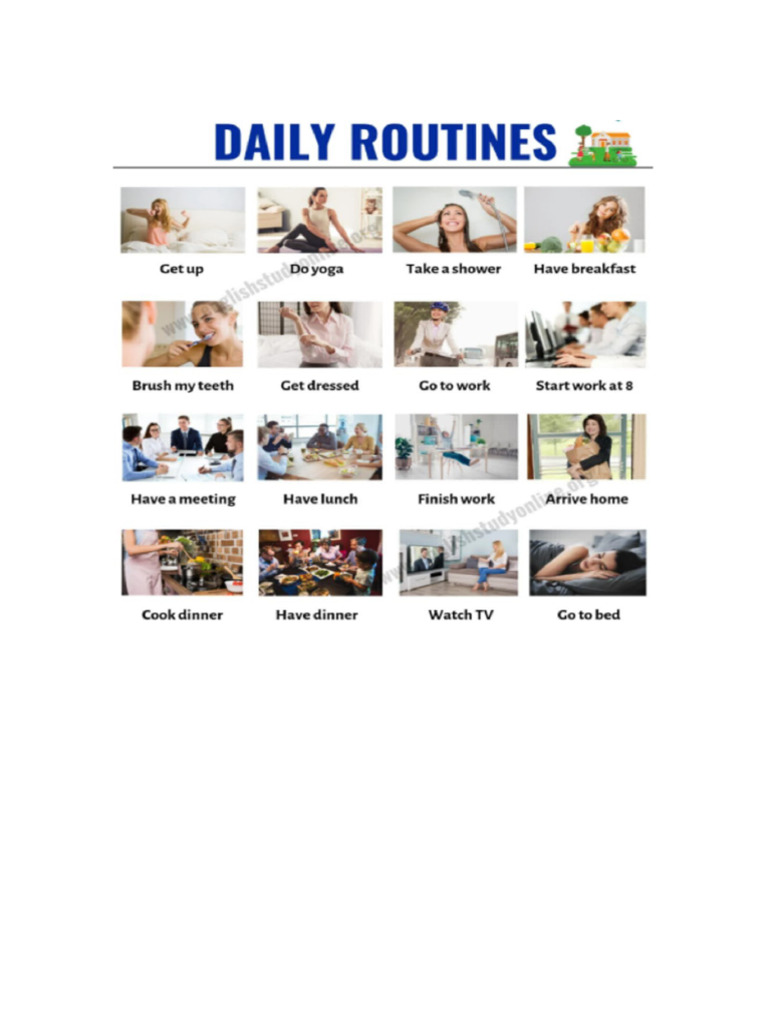 Daily Routine Activity 2023 | PDF