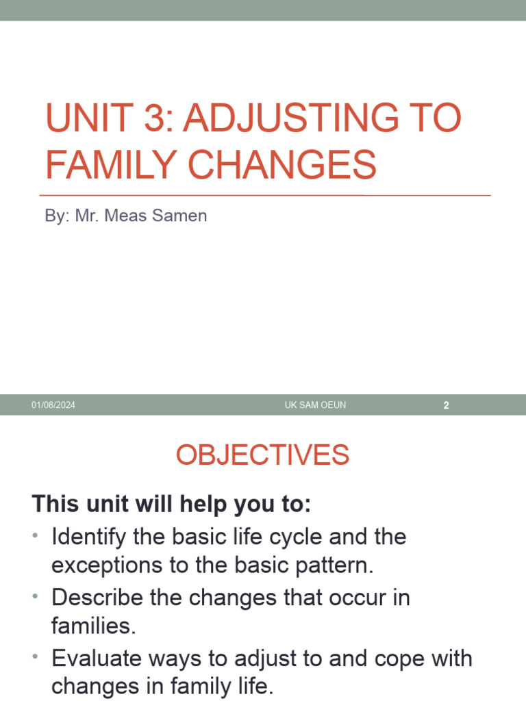 Adjusting to Family Changes | PDF | Divorce | Psychological Trauma