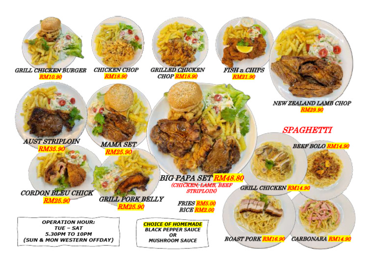 Western Menu | PDF