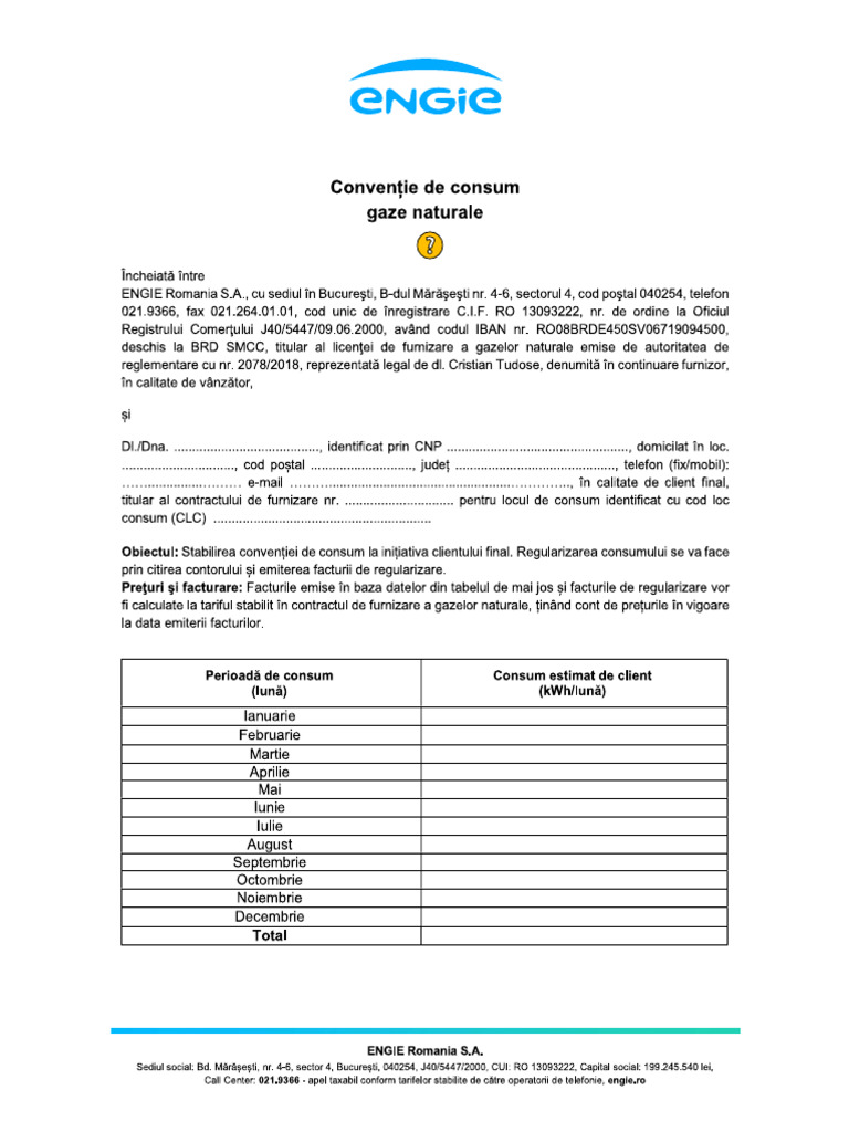 Conventie Consum B2C | PDF