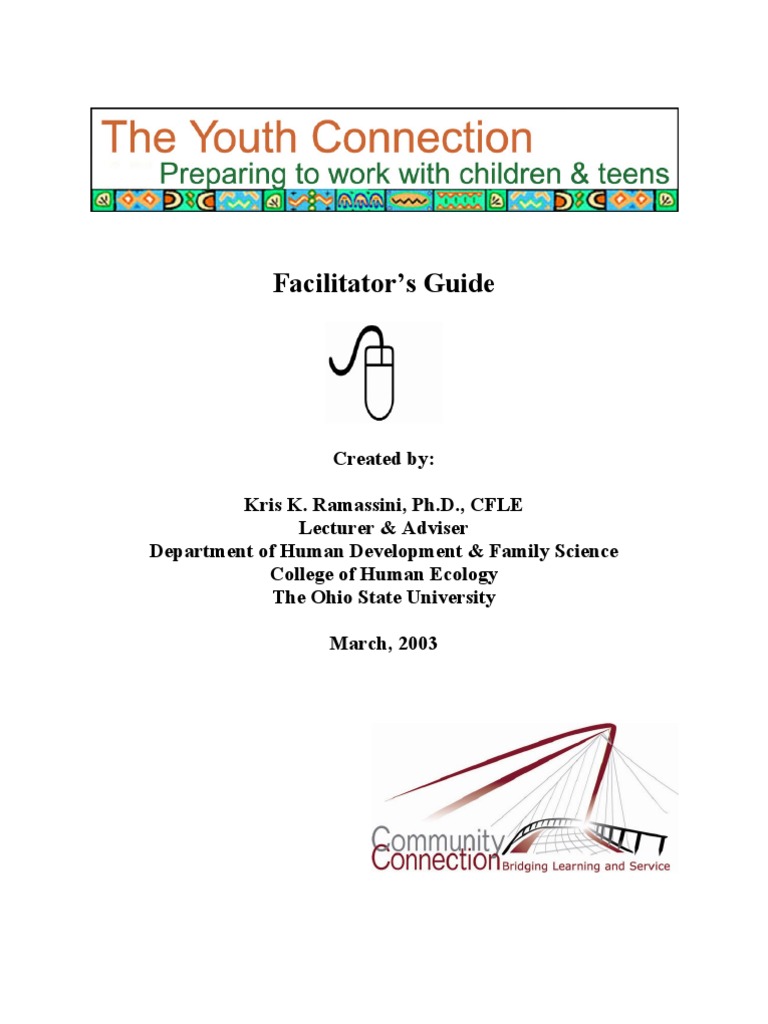 Youth Connection Facilitator Guide | PDF | Multiple Choice | Motivation