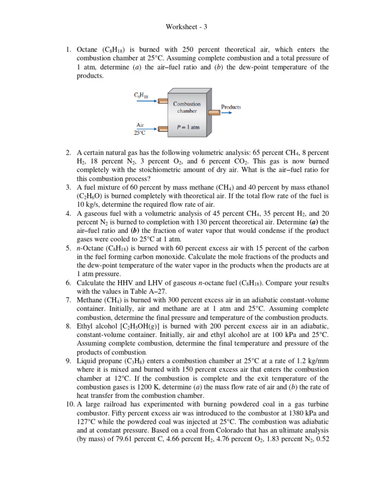 Cha-3 Worksheet | PDF