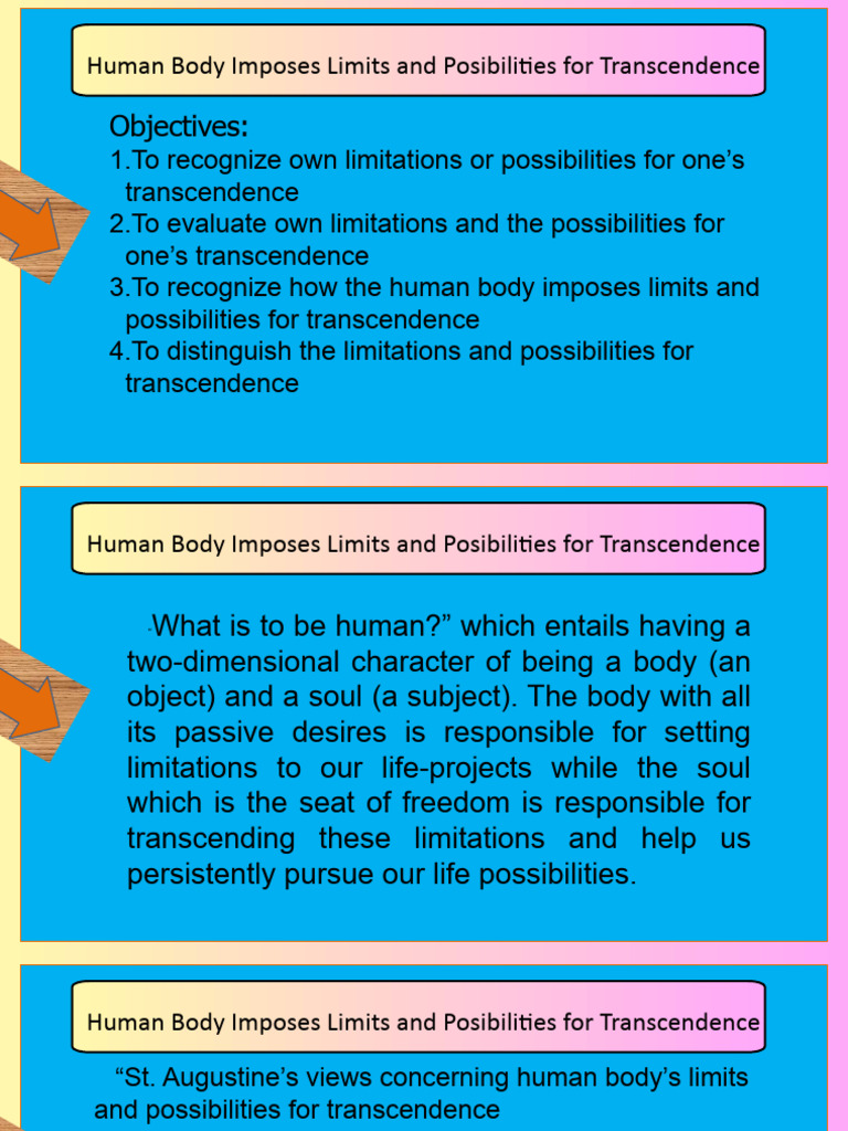 Human Body's Limits and Transcendence | PDF