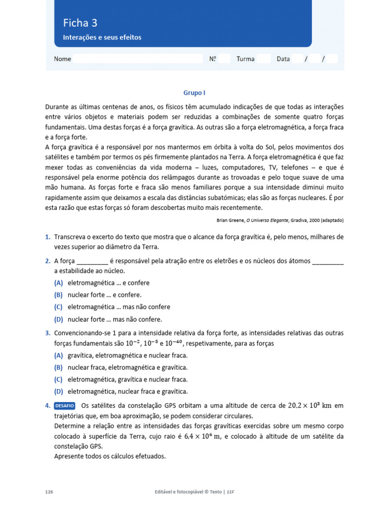 CAP - Ficha 3 | PDF