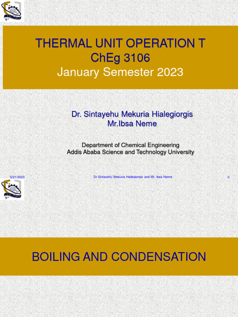 Boiling and Condensation Fundamentals | PDF | Boiling | Heat Transfer