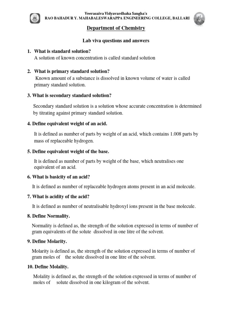 Viva Questions | PDF