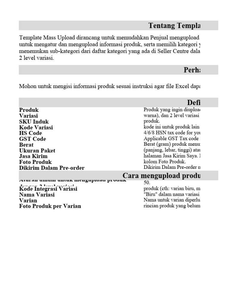 Result Shopee Shopee Mass Upload 20230525002015 Basic Template | PDF