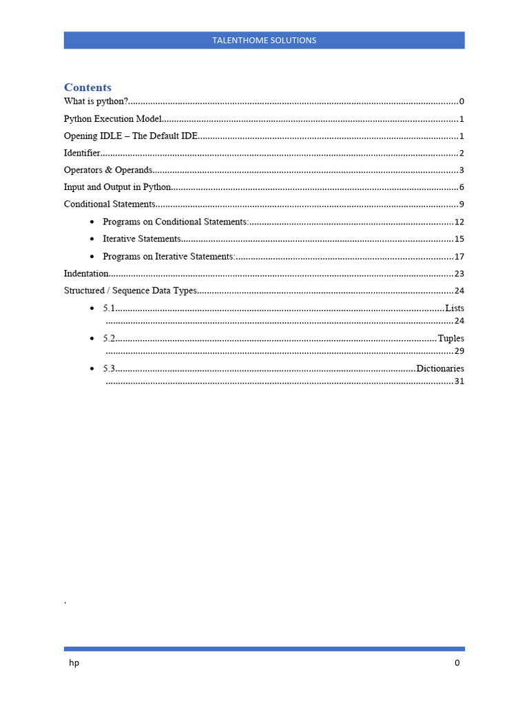 Python Notes | PDF