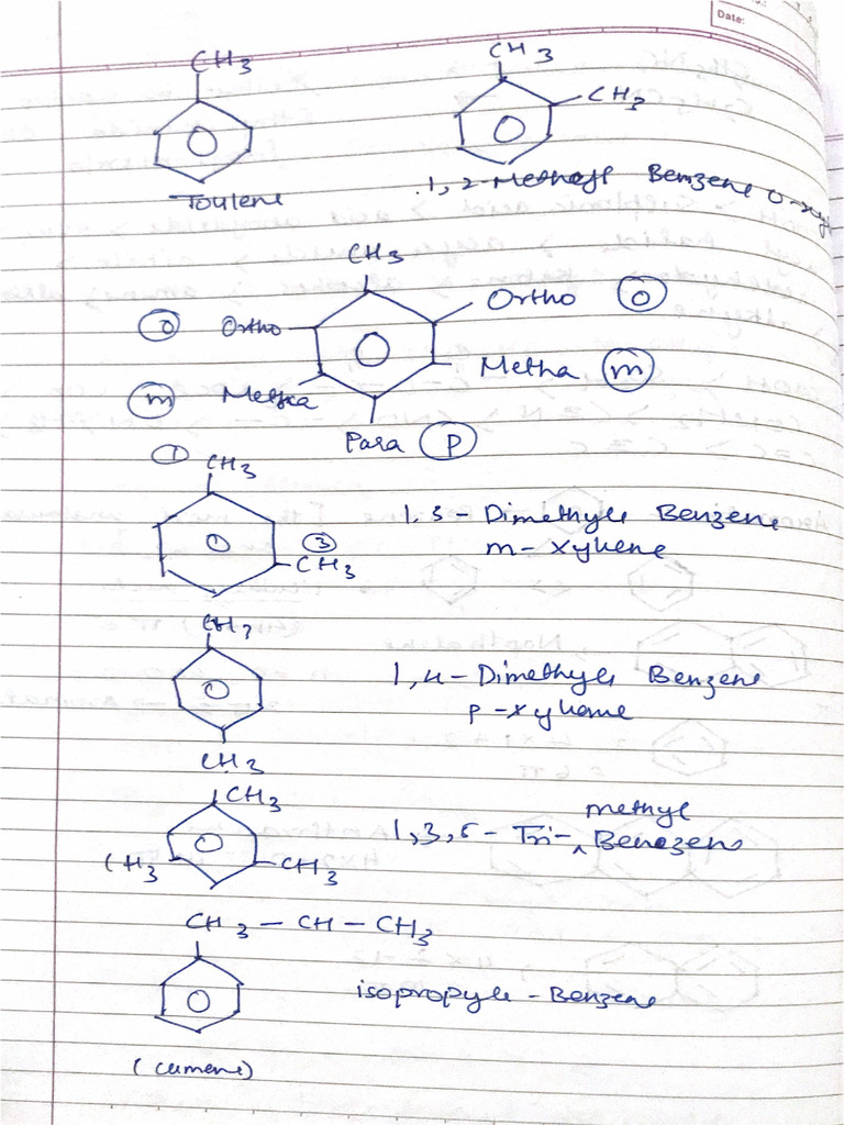 Organic Chemistry Benzene Class 11 | PDF