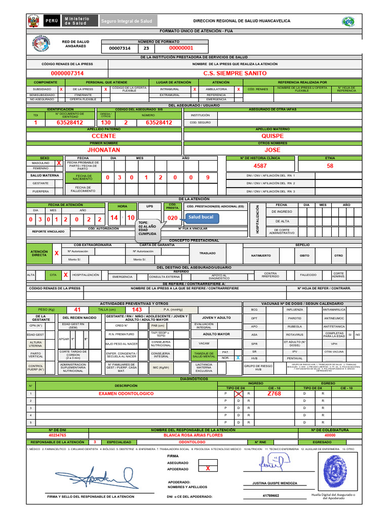 Modelo de Fua E.V.J 2023 | PDF